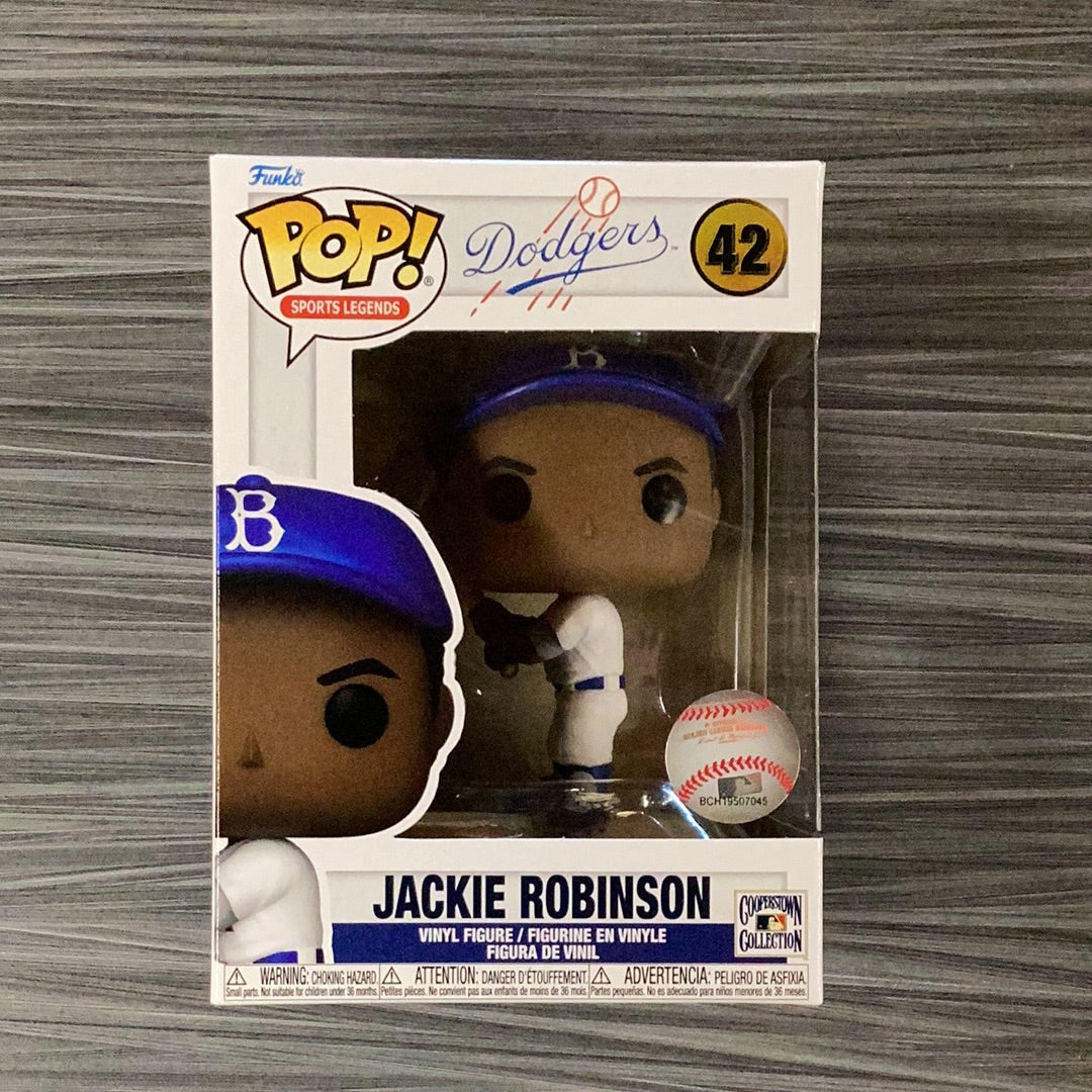 Funko POP! Sports Legends: Dodgers - Jackie Robinson [Batting] #42 ...
