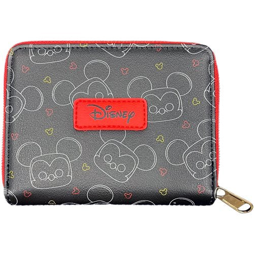 Funko POP! Wallet: Disney Mickey Mouse Head Print Zip-Around Wallet ...