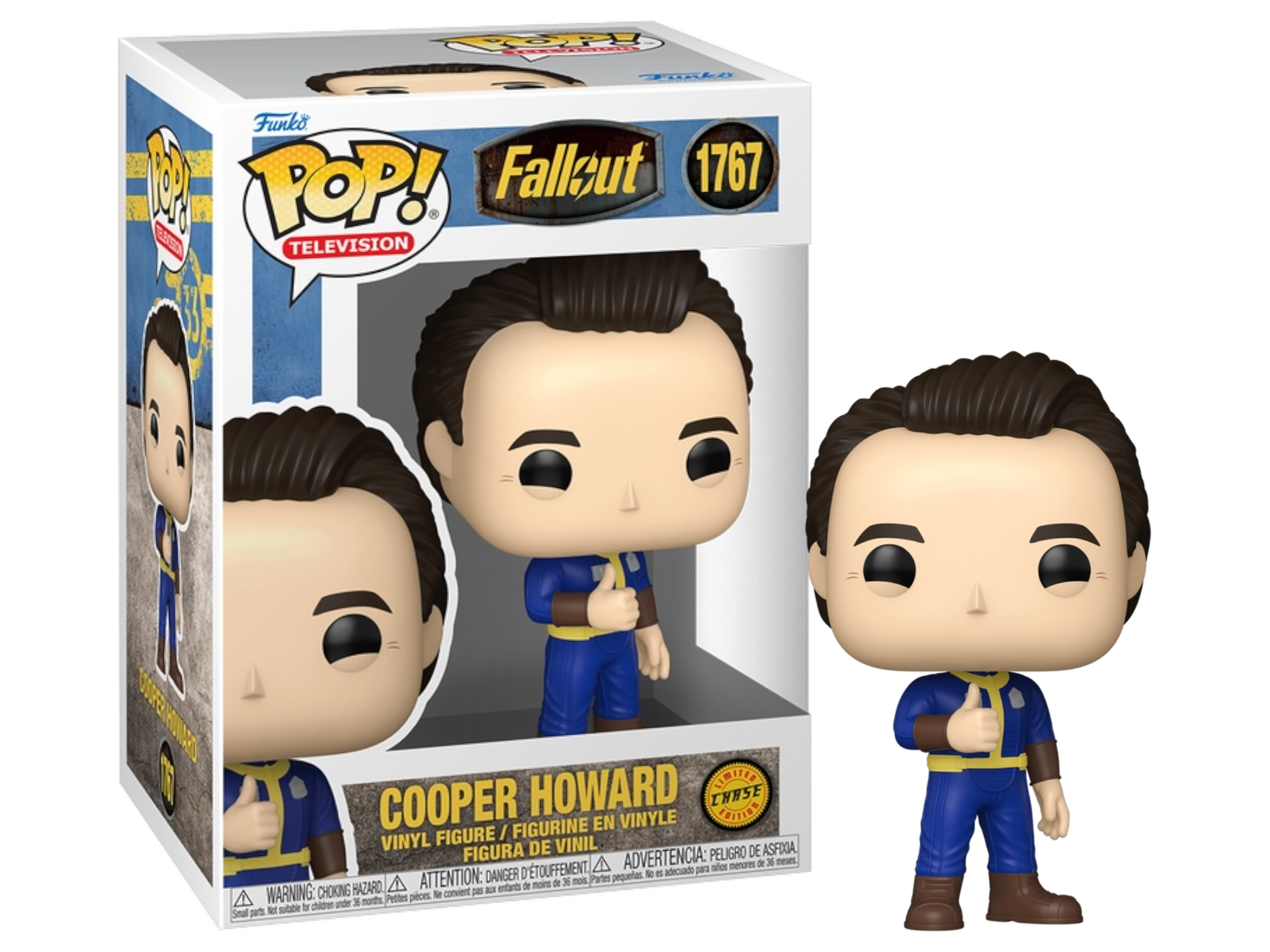 Funko POP! Television: Fallout - Cooper Howard (CHASE)(Damaged Box) #1 ...