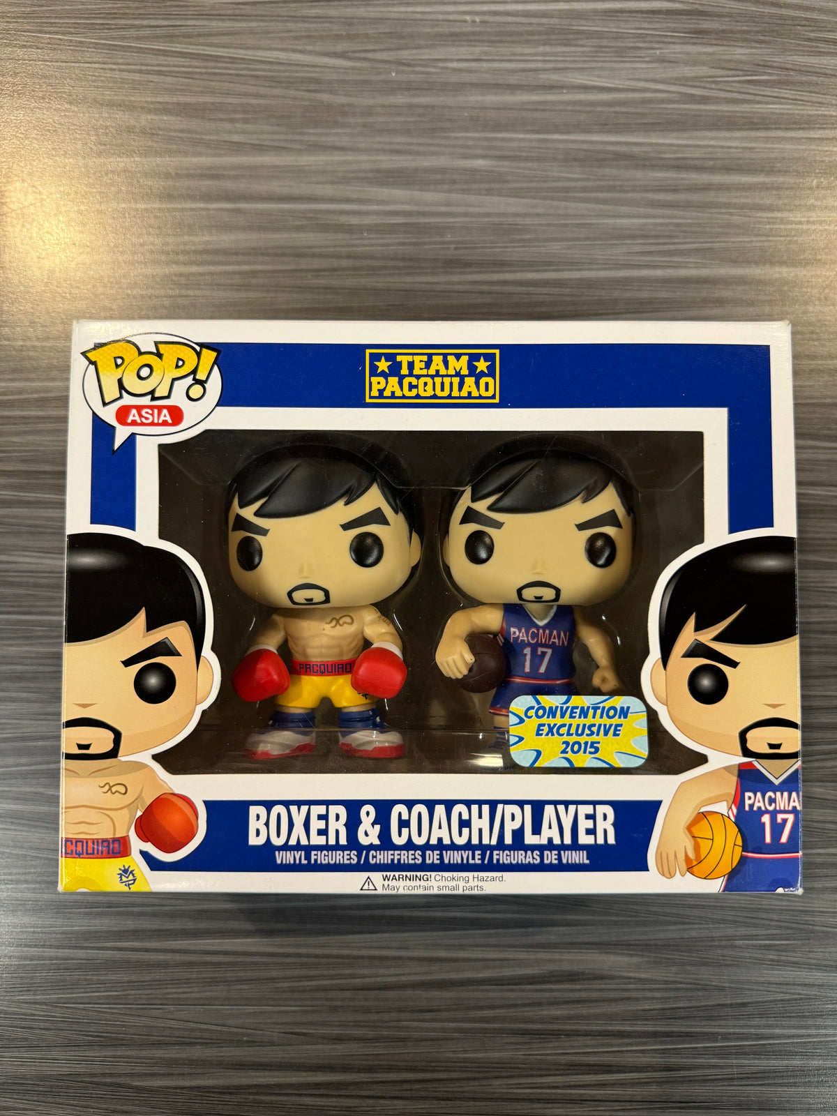 Funko POP! Asia: Team Pacquiao - Boxer & Coach/Player (2015 Convention ...