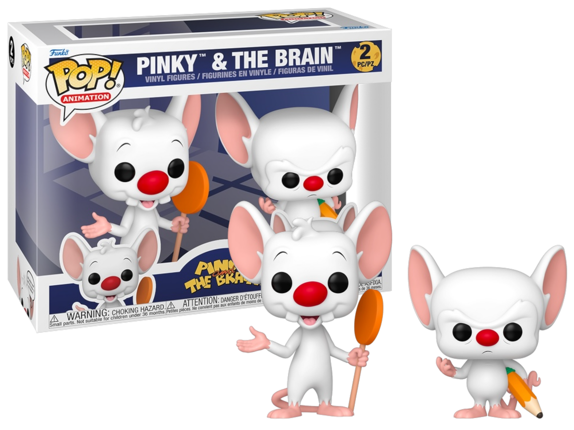 Funko POP! Animation: Pinky and The Brain (Damaged Box) [2-Pack] — The ...
