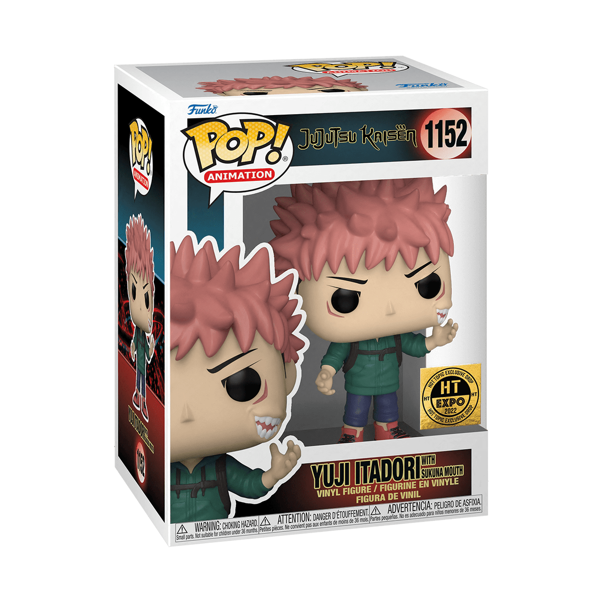 Funko POP! Animation: Jujutsu Kaisen - Yuji Itadori w/ Sukuna Mouth (H ...