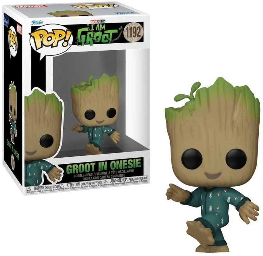 Funko POP! Marvel: I Am Groot - Groot in Onesie [Tiptoeing] #1192 — The ...